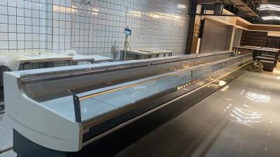 China Energy Efficiency Class A Meat Display Refrigerator Featuring Forced Air Cooling and Automatic Defrost System Ideal for Commercial for sale
