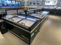 China Temperature Range -18 to -22 Degree Retail Frozen Food Display Featuring Sliding or Hinged Glass Doors Optional for Storefronts for sale