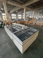 China LED Interior Lighting Supermarket Island Freezer Display Fridge with Adjustable Shelves Supporting Frozen Food Presentation for sale