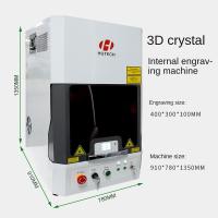China Automatic 3D Green Diode Laser Crystal Engraving Machine Full Automatic Glass 3D Stereo Laser Marking Supports DXF Brand New for sale