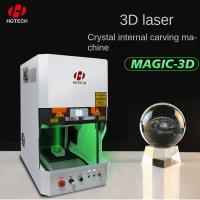 China Automatic 3D Green Diode Laser Crystal Engraving Machine Full Automatic Glass 3D Stereo Laser Marking Supports DXF Brand New for sale