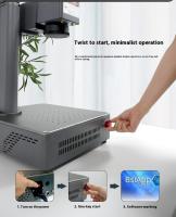 China Desktop Laser Marking Machine 20W Small Integrated Engraving Carving Machine for Metal Stainless Steel for sale