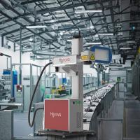 China 30W CO2  Flying Laser Printer Marking Machine for Assembly Line & Manually Coding Printing Product Line Laser Marking Machine for sale