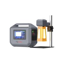 China Portable 20W 30W 50W Handheld Laser Marker Engraver Fiber Laser QR Code Etching Machine with Tabletop Stand for Metal Marking for sale
