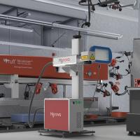 China 3W UV Flying Laser Marking Machine New Condition Automatic Assembly Line for Laser Printing Equipment Supports DXF PLT AI for sale