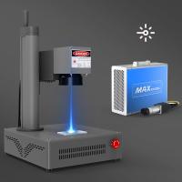 China Portable Desktop Fiber Laser Marking Machine 20W 30W Small Desktop Laser Engraving Machine With Max Laser Source for sale