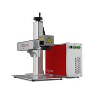 China Portable Desktop Fiber Laser Marking Machine 20W 30W 50W for Plastic Metal Engraving Supports DXF PLT BMP AI Graphics for sale