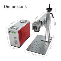 China Portable Desktop Fiber Laser Marking Machine 20W 30W 50W for Plastic Metal Engraving Supports DXF PLT BMP AI Graphics for sale