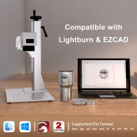 China Portable Desktop Fiber Laser Marking Machine 20W 30W 50W for Plastic Metal Engraving Supports DXF PLT BMP AI Graphics for sale