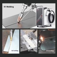 China Portable 800W/1200W Industrial Grade Laser Welding Machine Handheld Air-Cooled Fiber Laser for Rust Removal and Cutting Welding for sale