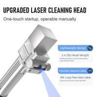 China 1000W Handheld Pulse Fiber Laser Cleaner Machine New Condition for Metal Rust Removal Oil Paint Dirt Stains Coating for sale