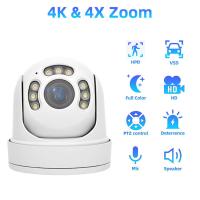 China YGHT 8MP 4K 4X Zoom Outdoor Metal IP66 Waterproof Camera H.265+ 40m IR Two-Way Audio TF 128GB OEM 4K PTZ Camera for sale
