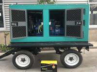 China Low Noise Diesel Backup Generator Flexible Move Silent Generator Set for sale
