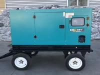 China Low Noise Diesel Backup Generator Flexible Move Silent Generator Set for sale