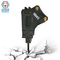 China Triangle Side Type SB43 Hydraulic Breaker For 6-9 Ton Excavators for sale