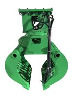 China 600mm Jaw Excavator Hydraulic Shear Rotating Grapple 430kg ODM for sale