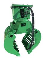 China 600mm Jaw Excavator Hydraulic Shear Rotating Grapple 430kg ODM for sale