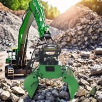 China 600mm Jaw Excavator Hydraulic Shear Rotating Grapple 430kg ODM for sale