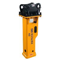 China Yantai Solution SB40 Box Type 68mm Hydraulic Breaker Hammer For 4-7 TONS Excavator In Yellow Customized for sale