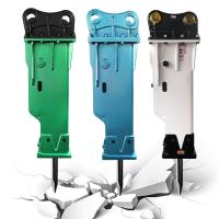 China Backhoe Box Type Hydraulic Breaker Hammer For Road Construction Demolition for sale