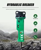 China Urban Construction Hydraulic Excavator Rock Breaker Hammer 20CrMo Alloy Steel for sale