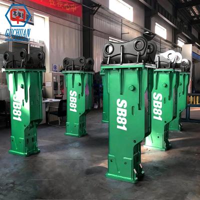 China SB81 Silent-Type Hydraulic Breaker with 4067 Joule Impact Energy 140mm Chisel and Noise Reduction Technology for sale