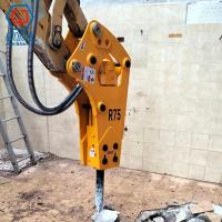 China R75 Banana Type Hydraulic Breaker 410kg With 75mm Chisel Suitable for 6-9 Tons Excavator for sale