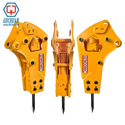 China MSB MS250 Side Type Hydraulic Breaker | Banana Rock Hammer for 6-9 Ton Excavator for sale