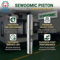 China SEWOOMIC GCB & Furukawa HB Series Hydraulic Breaker Pistons: SNCM616V Alloy Engineering, Cryogenic Heat Treatment & OEM Interchangeability Guide for sale