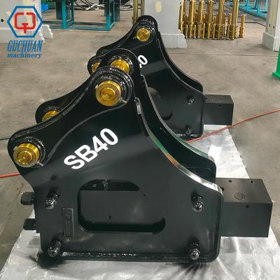 China SEWOOMIC GCB60 Side Type Hydraulic Breaker (SOOSAN SB40 Equivalent): High-Efficiency Triangle Rock Hammer for Mini Excavators for sale