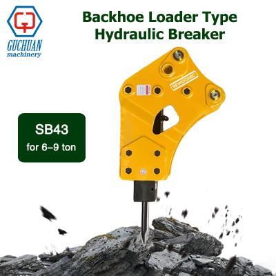 China Banana-Type Hydraulic Breaker Best SOOSAN SB43 Equivalent for JCB 3CX and CAT Backhoe Loaders for sale