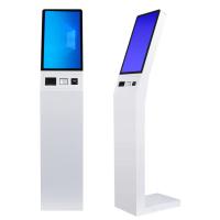 China 21.5 Inch Indoor capacitive totem Queue Ticket Kiosk with thermal printer For Queuing Management System for sale