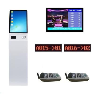China Queue Machine With Calling Kyepad and LED Counter Display and Queue Information Display for sale