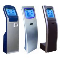 China 17 Inch Queue Management System Touch Screen Ticket Kiosk Queuing Ticket Machine With Sub Service Menu for sale