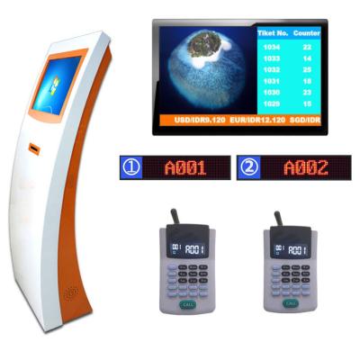 China Bank/University Multiple Service Counter 17 Inch Bank Queue Ticketing Management System for sale