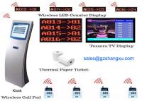 China Multiple service queues and waiting areas LCD Counter Display Smart Queue Management System for sale