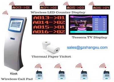 China Multiple service queues and waiting areas LCD Counter Display Smart Queue Management System for sale
