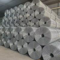China Galvanized Wire Reinforced Pipeline Coating Mesh RFSM-L 8 Lines 1.66mm-2.85mm Wire Diameter for sale