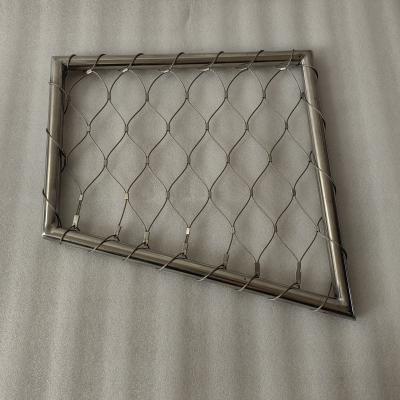 China 316L Rope Perimeter Safety Netting Mesh For Protection Helideck Safety Fence for sale