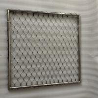 China Anti-rust And High Tensile Strength 4.5mm Galvanized 316L Stainless Steel Safety Helidack Perimeter Netting for sale