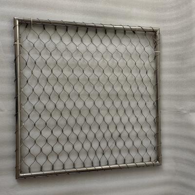 China Anti-rust And High Tensile Strength 4.5mm Galvanized 316L Stainless Steel Safety Helidack Perimeter Netting for sale