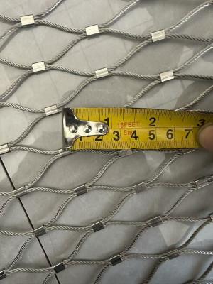 China Customized 304/316 Stainless Steel Wire Knitted Mesh For Perimeter Safety Netting for sale