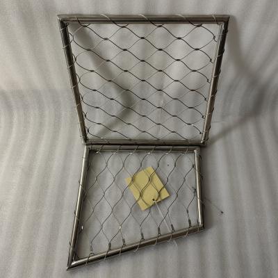 China Diamond Shape Hole Helideck Perimeter Net Mesh Stainless Steel  For Protection for sale