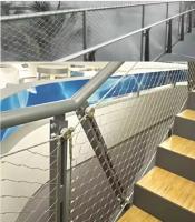 China 304/316 Stainless Steel Perimeter Safety Netting for Stair Safety Fencing for sale