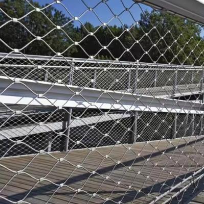 China Zoo Animal Enclosure Stainless Steel 304 316 Perimeter Safety Netting with 1.5mm 2mm 3mm Wire Diameter Options for sale