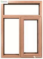 China Golden Anodized Wood Grain Casement Aluminum Profile Windows 6063 Alloy for sale
