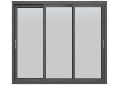 China 1.4mm Aluminum Sliding Window Double Tempered Glass for House Room Modern Design for sale