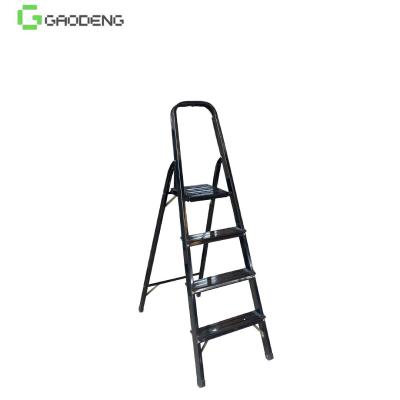 China 120kg Capacity 4 Step Aluminum Ladder 1.0mm Thickness Heavy Duty Folding Step Stool for sale