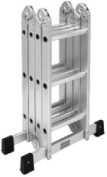 China 150kg 12 Step Aluminum Folding Ladder 1.4mm Thickness Portable for sale