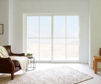 China Customized Size Patio Sliding Doors Double Glazed 5mm+12A+5mm Aluminum Frame for sale